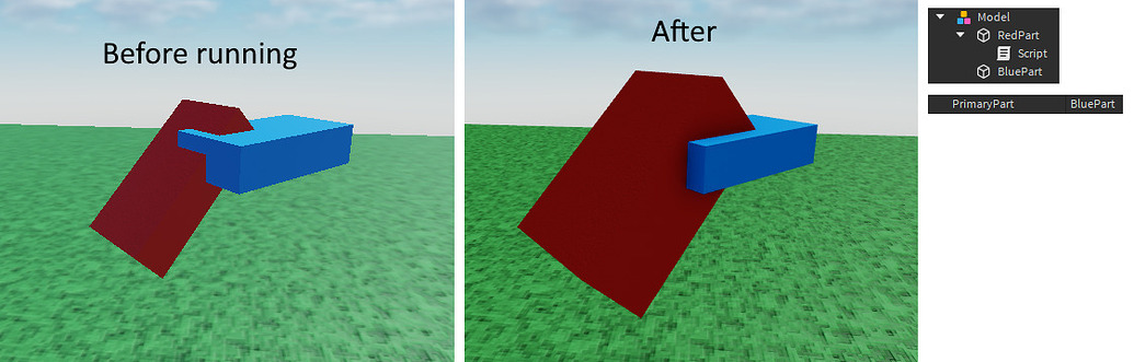 Model orientation changes when resizing - Scripting Support - Developer Forum | Roblox