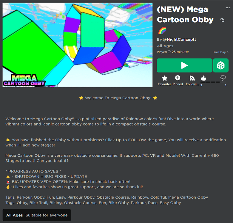 How to make High end Obby? ''Mega Cartoon Obby'' - Creations Feedback ...