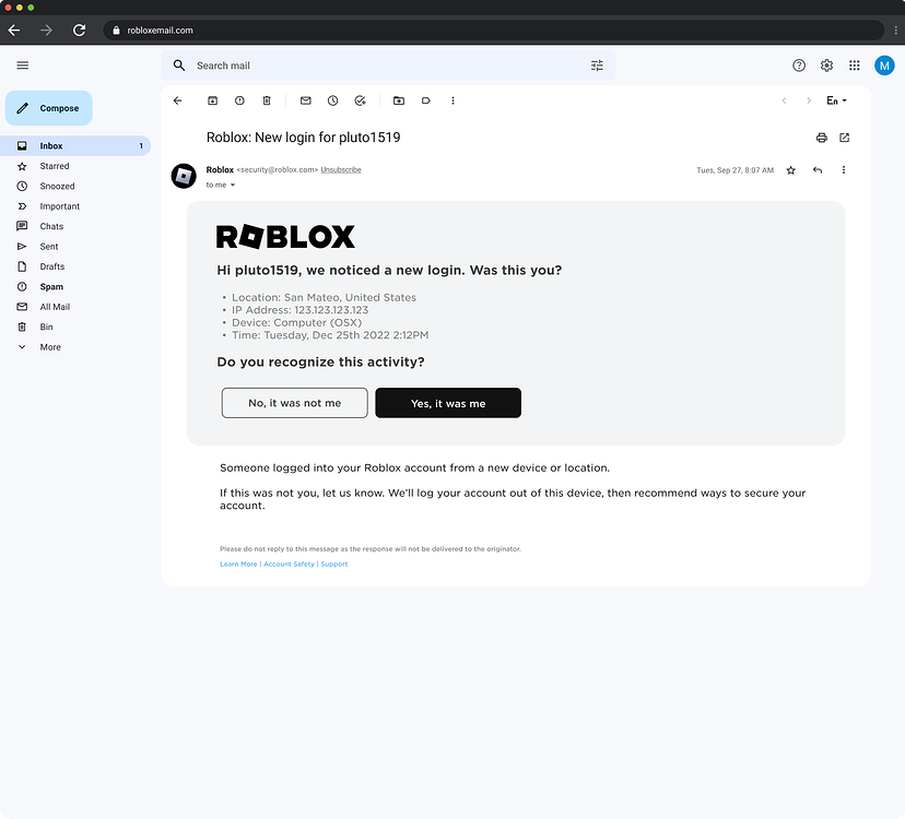 Session Management & Security Email Notifications [Account Security ...