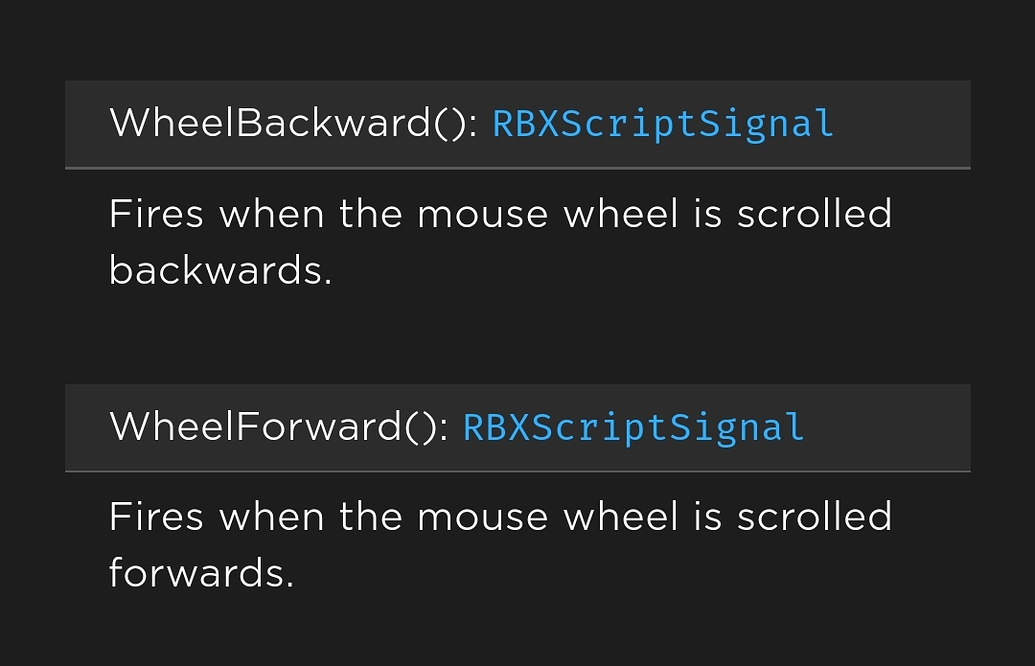 Is it possible to detect mouse wheel scrolling? - Scripting Support - Developer Forum | Roblox