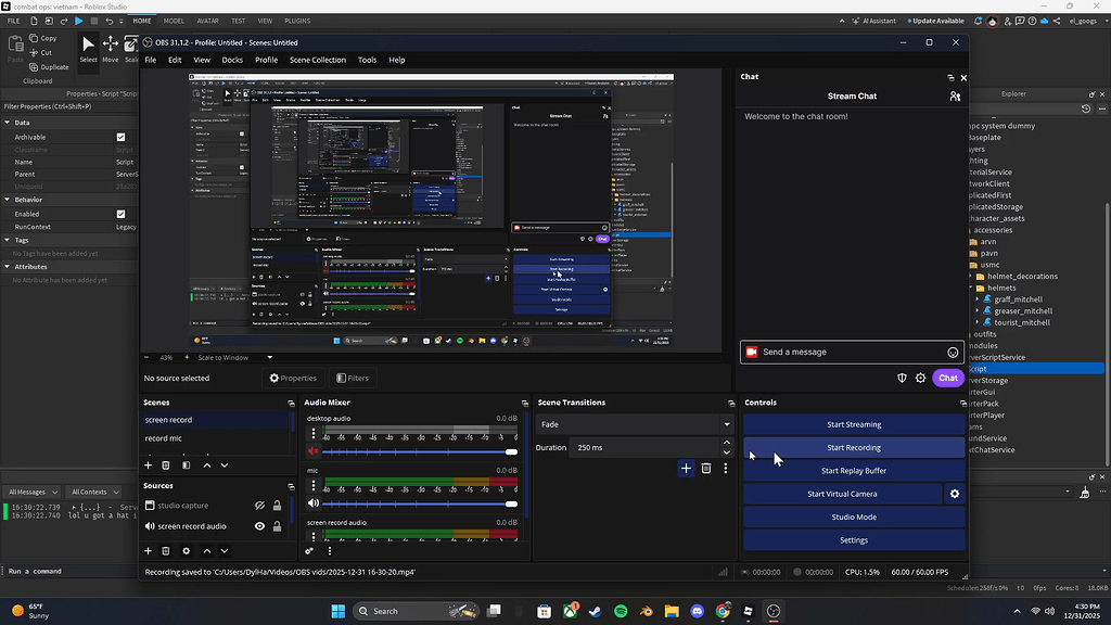 :AddAccessory() on server doesnt show accessory in workspace or ...
