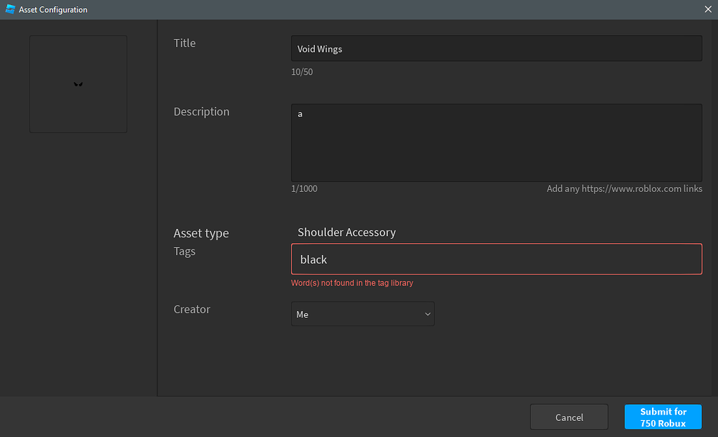 Unable to Add Tags to UGC Catalog Items - Studio Bugs - Developer Forum ...
