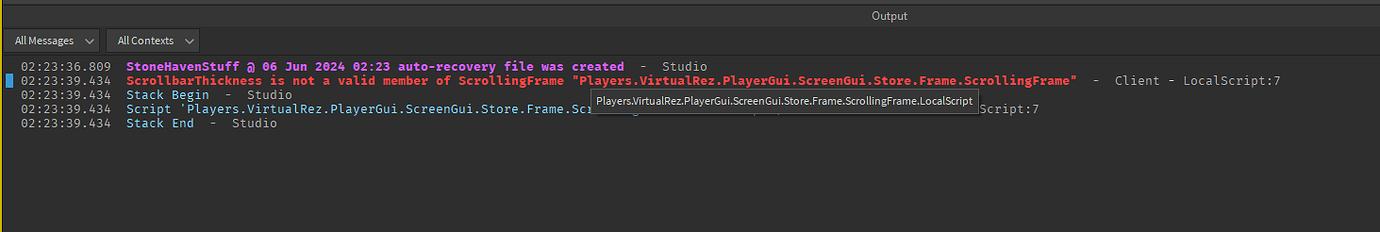 ScrollBar Needs to be Scaled horizontally - Scripting Support - Developer Forum | Roblox