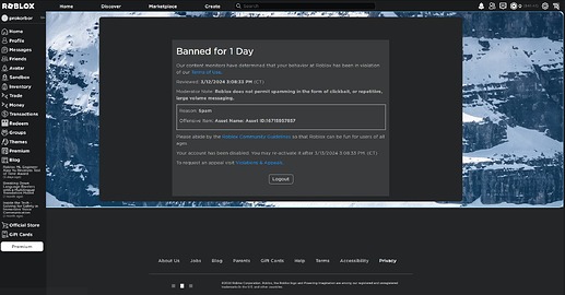 UGC permissions ban loop - Roblox Application and Website Bugs - Developer Forum | Roblox