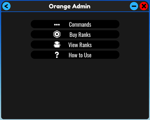 [Remaking] Orange Admin - Community Resources - Developer Forum | Roblox