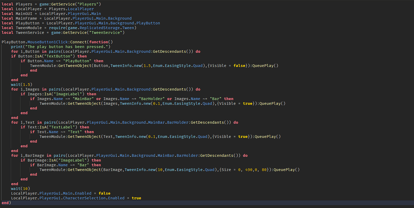 Why won't my TextButton script work? - Scripting Support - Developer Forum | Roblox
