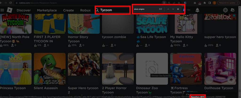My game does not appear when searching for its own genre - Roblox ...