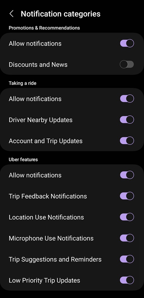 Notification channels on Android are not descriptive / specific enough ...