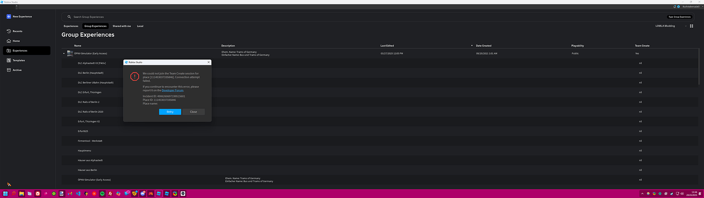Studio: Developer has shut down all game servers or game server has shut down for other reasons ...