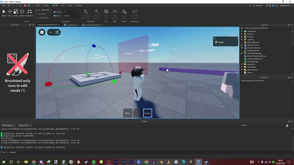 Trying to move arms to mouse position without effecting animation - Scripting Support ...