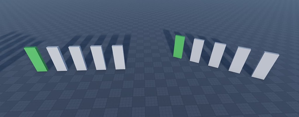 How To Create A Line Of Parts That Always Increment On A Relative Axis Scripting Support