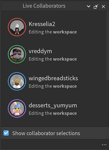 Improved Visibility of Collaborators in Studio - Announcements - Developer Forum | Roblox
