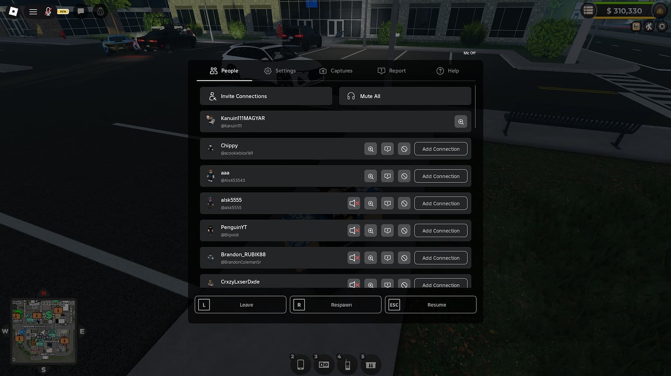 Closing game menu with ESC button removes ROBLOX Core UI elements ...