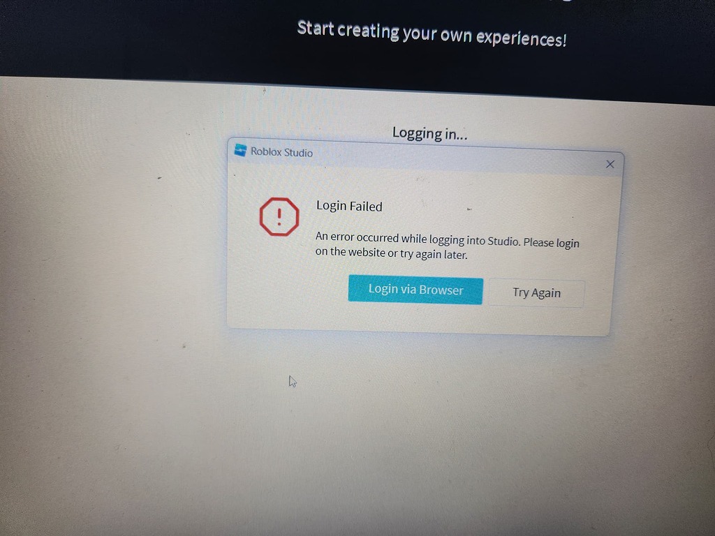 Studio Crashed and Wont Let Me Log In - Platform Usage Support - Developer Forum | Roblox