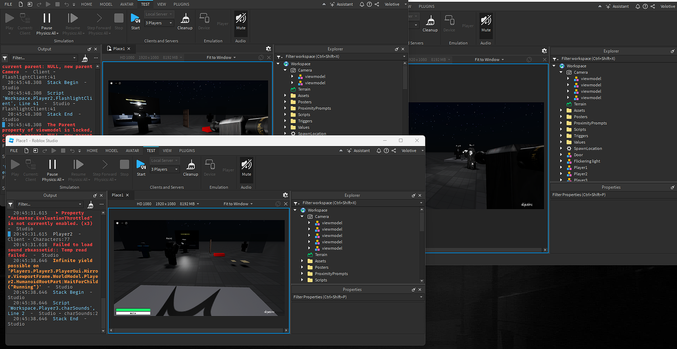 Multiple Player Viewmodels overlapping on all clients - Scripting Support - Developer Forum | Roblox