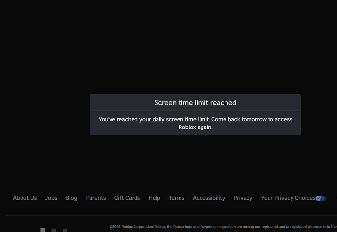 Website daily limits lock you out of everything and tell you that your ...