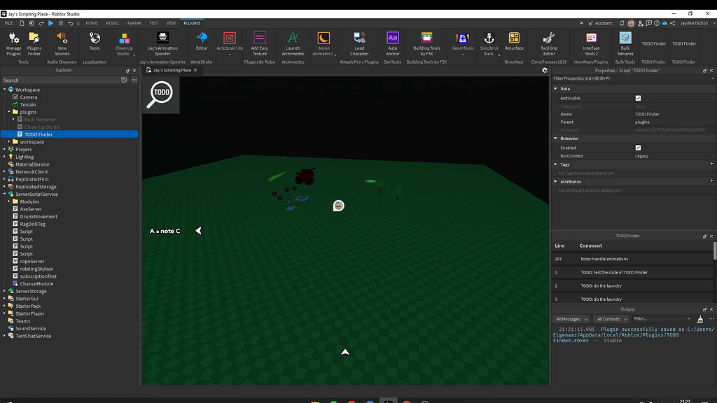 TODO Finder [Plugin] - Community Resources - Developer Forum | Roblox