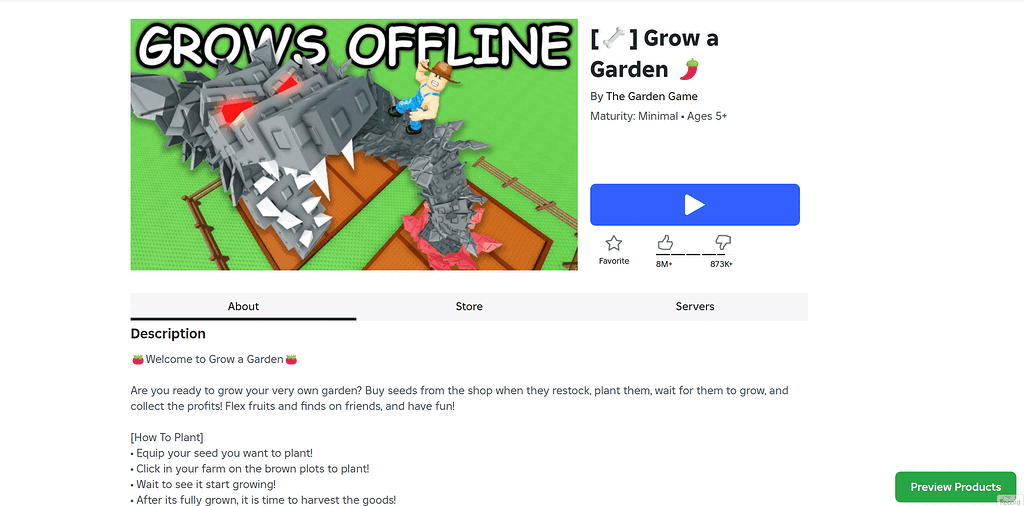 Preview developer products on a Roblox game page by using this ...