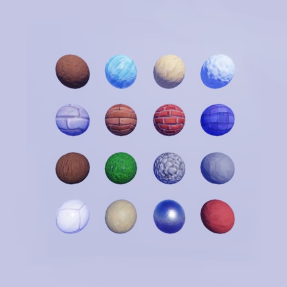 Free Stylized Handpainted PBR Materials Pack - Community Resources ...