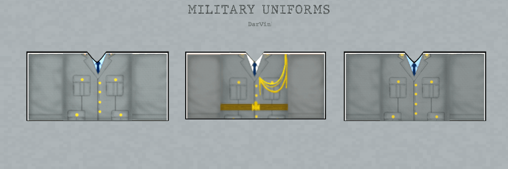 Feedback on military uniforms - Creations Feedback - Developer Forum ...