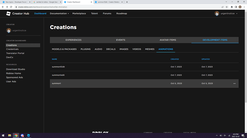 Getting sanitized id error even though I own it? - Platform Usage Support - Developer Forum | Roblox