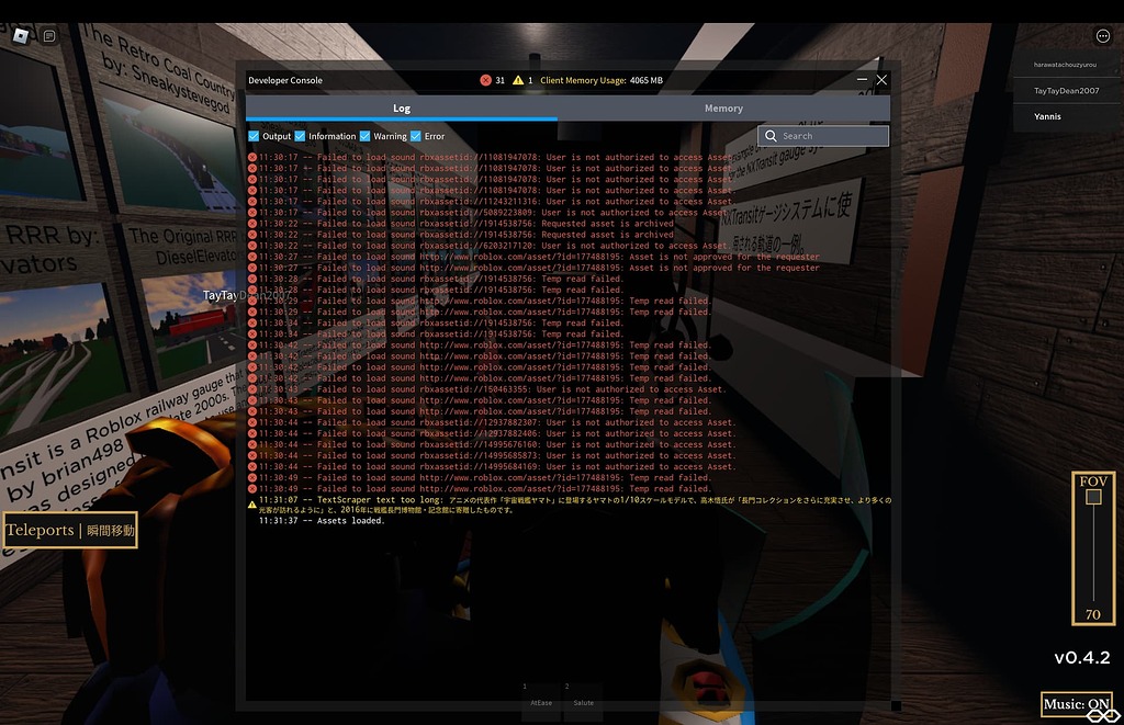 Cannot load assets - Engine Bugs - Developer Forum | Roblox