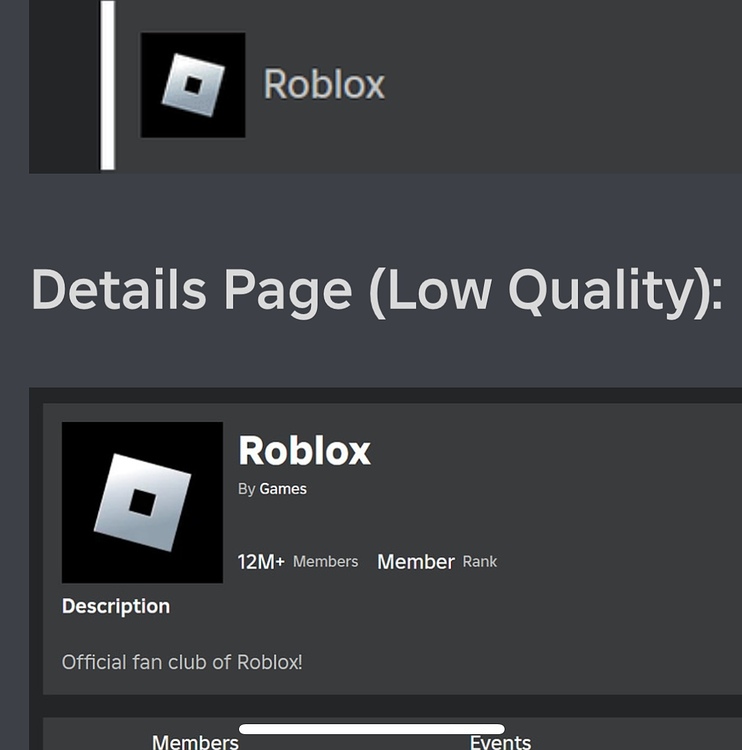 High-Quality Group Icons Displayed in Low Resolution on Group Details ...