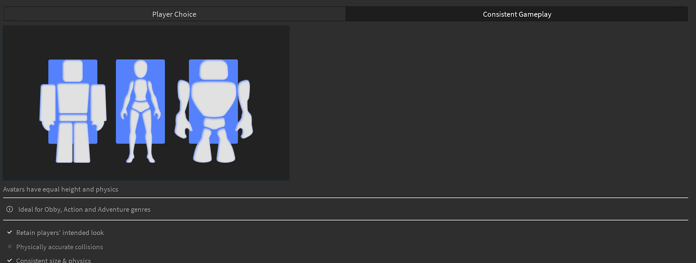 Avatar Settings - Scaling options not working - Studio Bugs - Developer Forum | Roblox