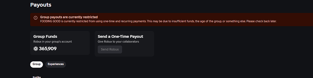 Restricted from payments despite already past 2 weeks. - Roblox ...
