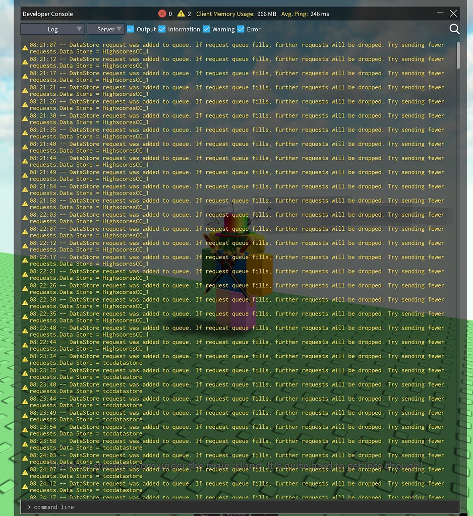 Ways of silencing or diminishing datastore queue requests? - Scripting Support - Developer Forum ...