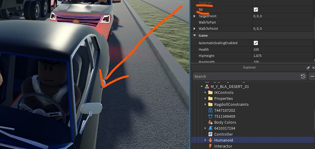 Properties Occupant of Seat and SeatPart of Humanoid not set after streaming character in seat ...
