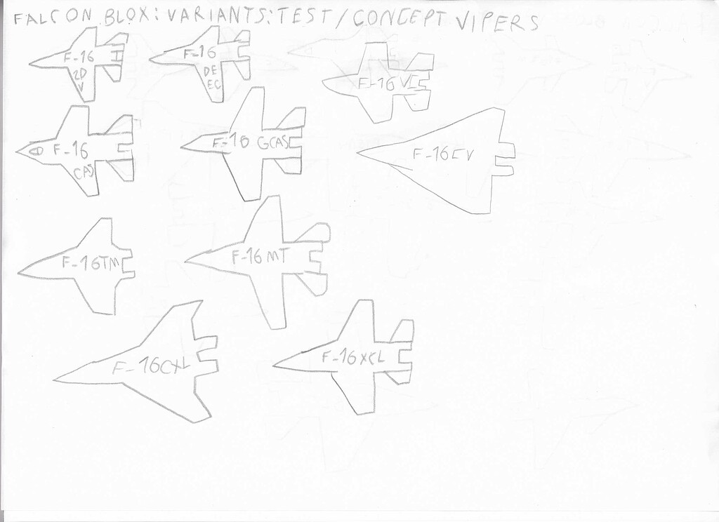 Falcon Blox: F-16 Variants chart - Creations Feedback - Developer Forum ...