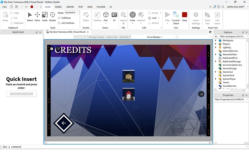 Roblox Visual Novel Concept - Update #6 | Additional Game Projects ...