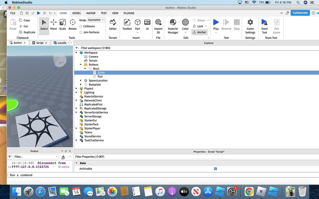 Why isn't my button working? - Scripting Support - Developer Forum | Roblox