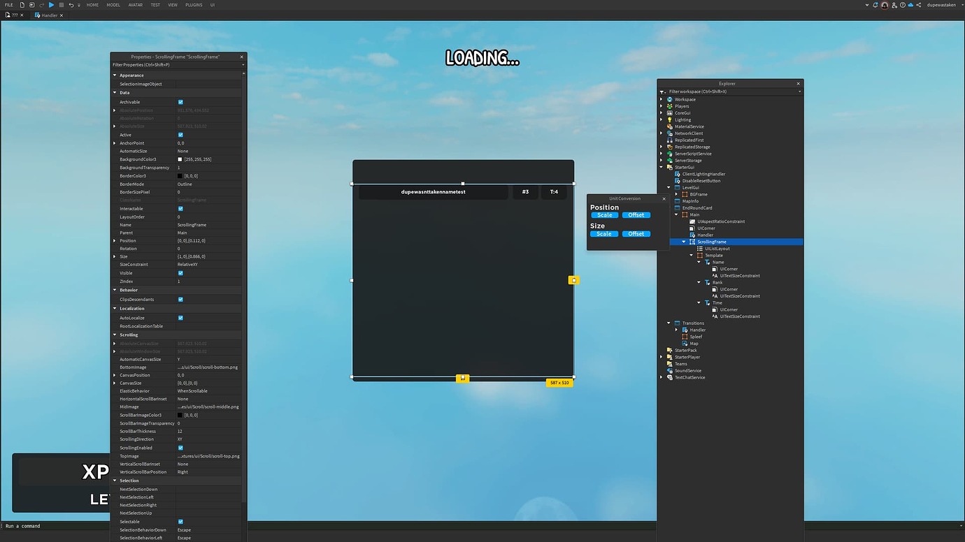 Why Does My Scrollingframe Break On Different Device Sizes Art Design Support Developer 2082