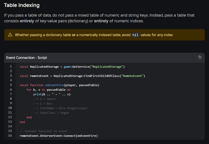 Table replication issues - Scripting Support - Developer Forum | Roblox