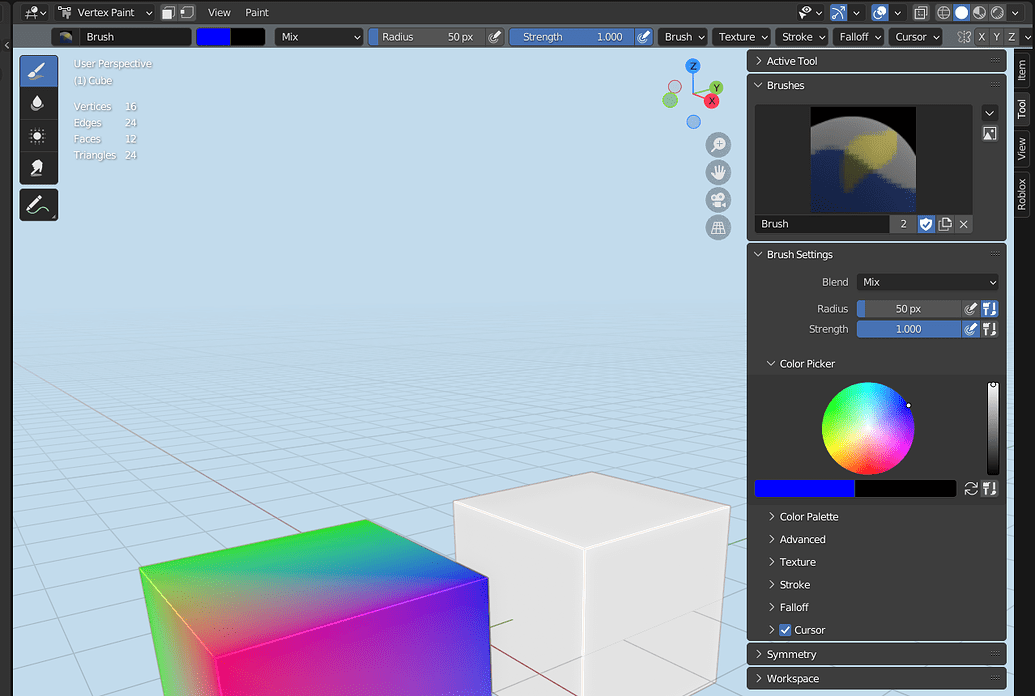 Vertex Colored Meshes using Blender and Studio - Roblox Staff ...