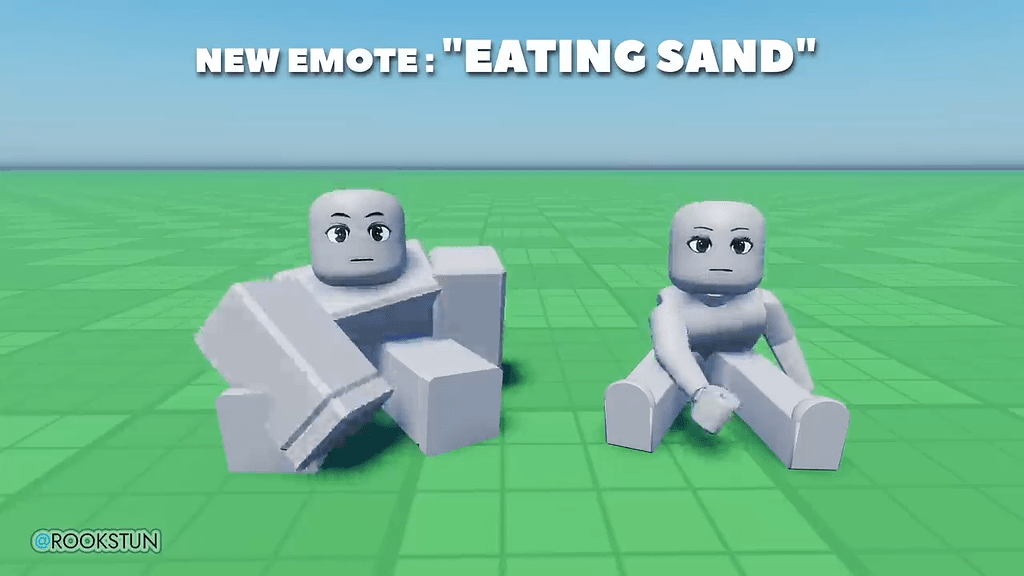 I finished an emote that lets you eat sand - Creations Feedback ...