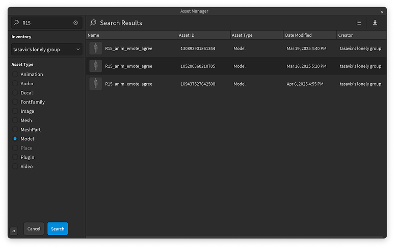 [BETA] Revamped Asset Manager - Announcements - Developer Forum | Roblox