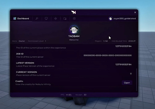 Nebula Infinity | Third Edition - Now Available! (Admin panel) - Community Resources - Developer ...