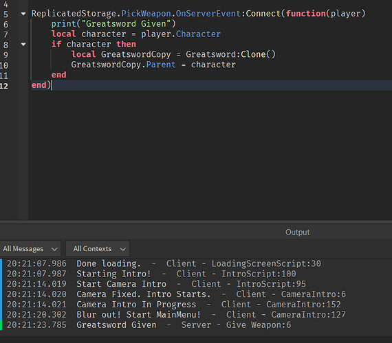 Cloning a model from storage to a player using Remote Events - Scripting Support - Developer ...