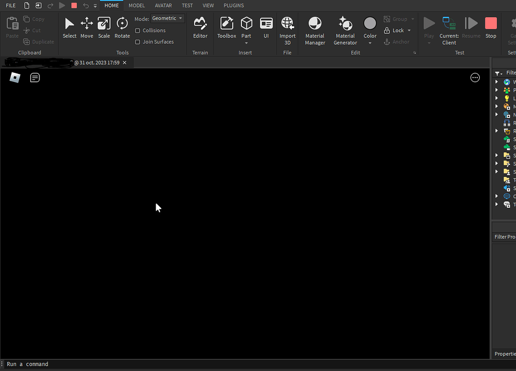 Roblox studio Bug? "Black Screen" - Platform Usage Support - Developer Forum | Roblox