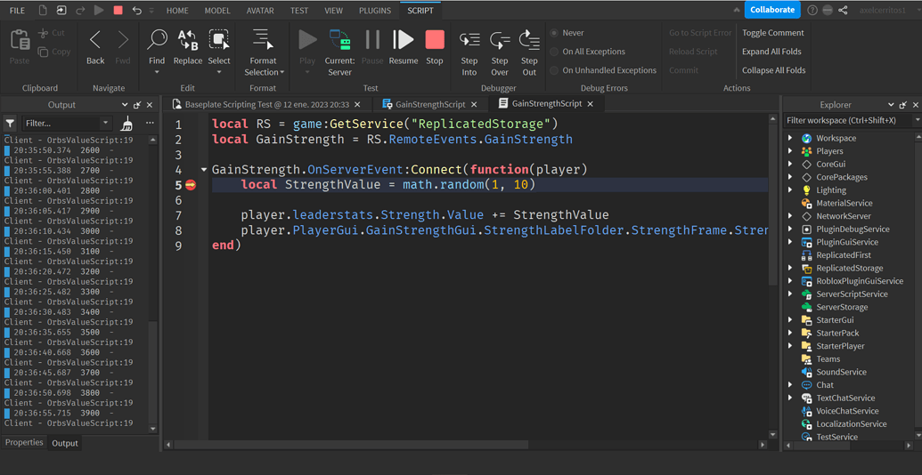 The event is fired on entering the game and not when Activating the tool - Scripting Support ...