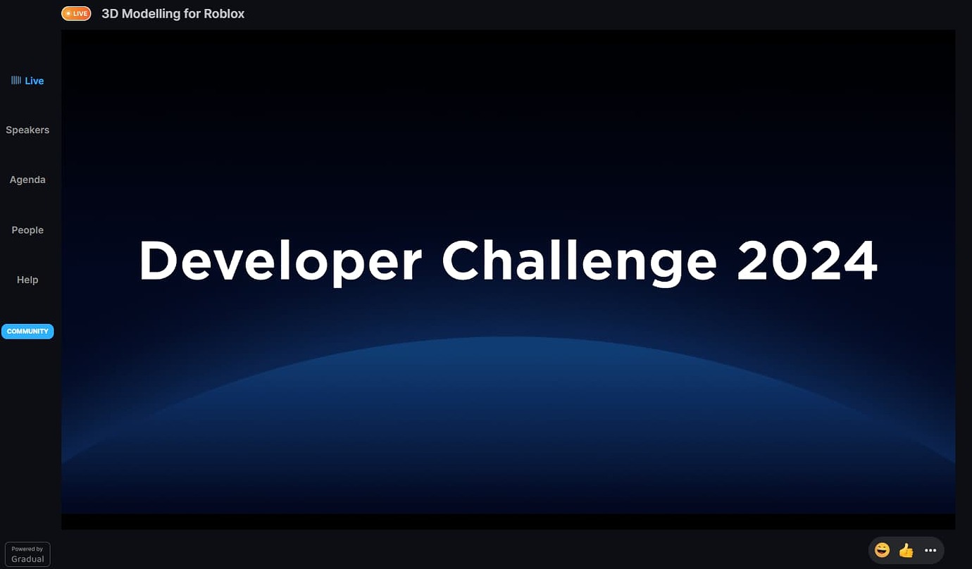 Cannot Stream Live Events on events.roblox.com: Developer Challenge 2024 - Website Bugs ...