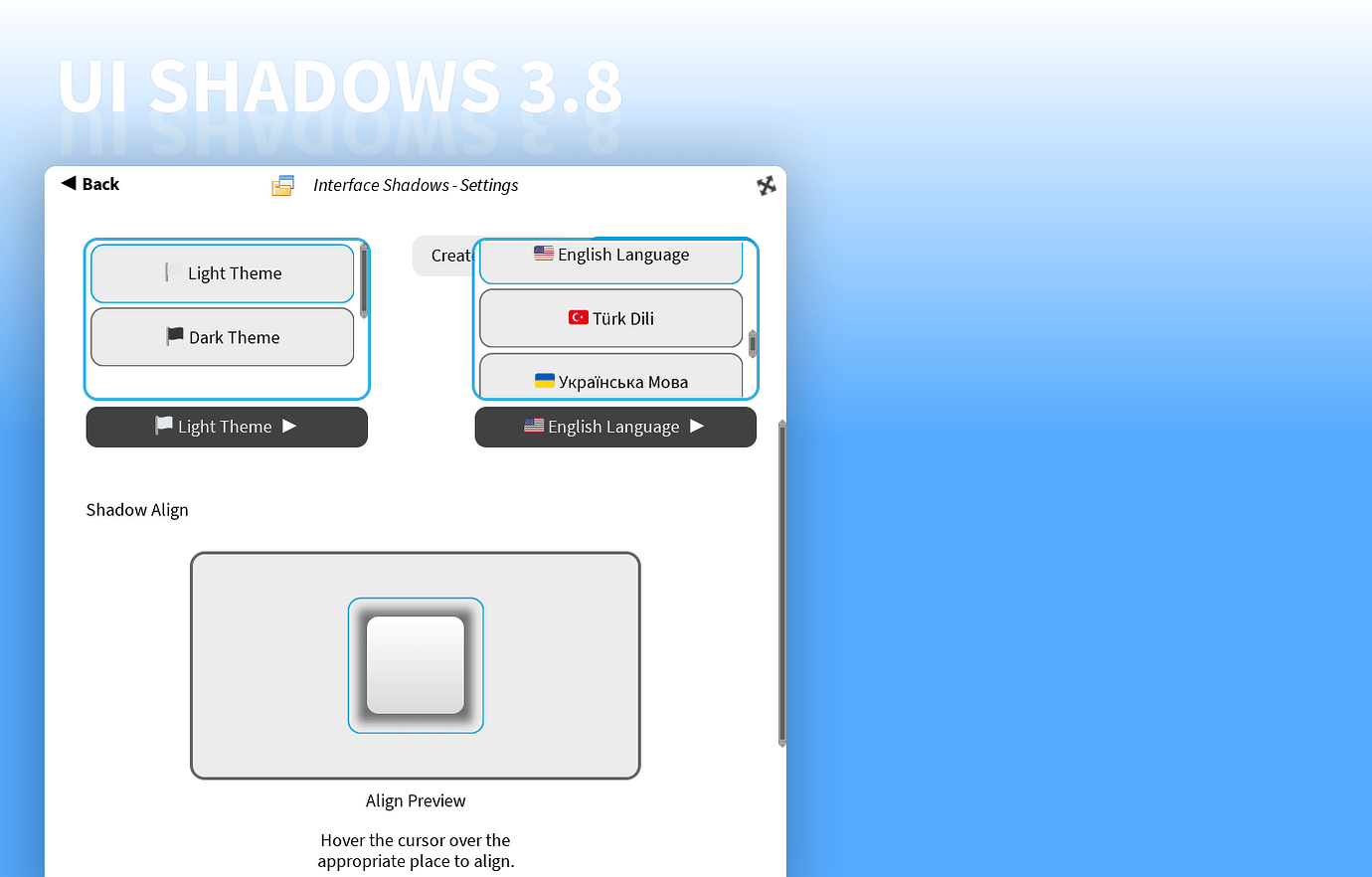 UI Shadows 4.2.1 - A lot of Shadows for UI! - Community Resources - Developer Forum | Roblox