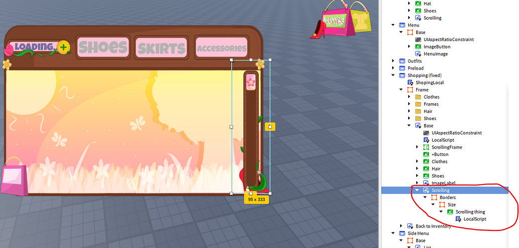 How Can I Make Custom Scrolling Bar Scripting Support Developer Forum Roblox