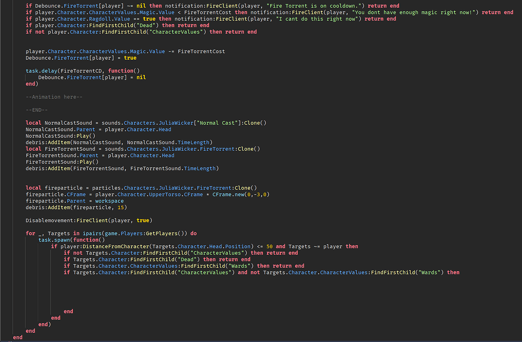 Vortex/Torrent ability - Scripting Support - Developer Forum | Roblox