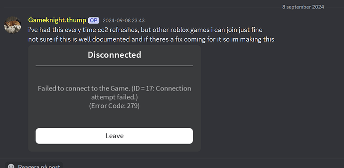 Recent increase in failed teleports (Error code 773 and 279) - Engine ...