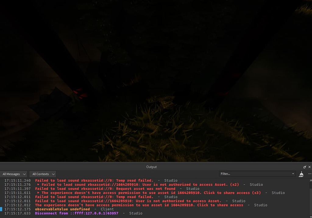 Output Observablevalue Undefined Scripting Support Developer