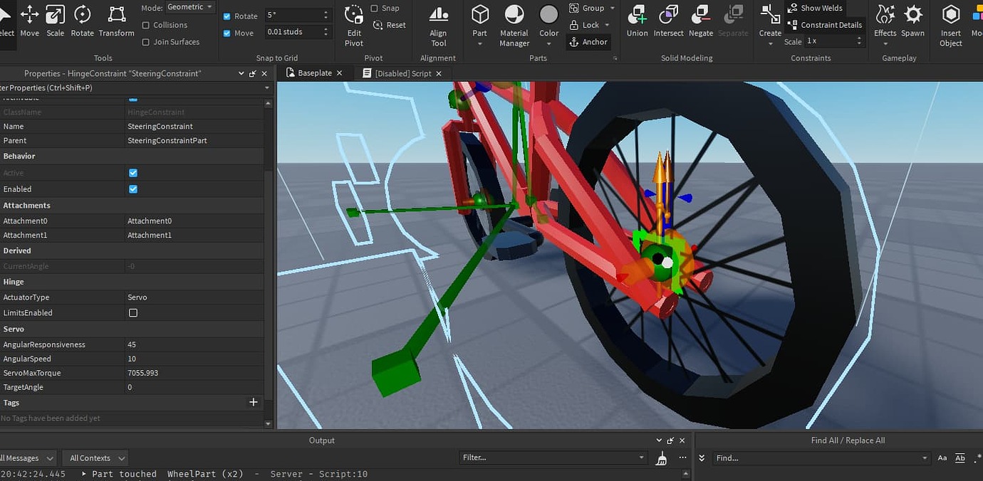 VectorForce causing bicycle to spin in circles - Scripting Support - Developer Forum | Roblox